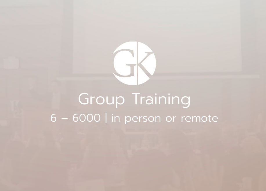 Group Training - GK Training | Executive Coaching Services ...